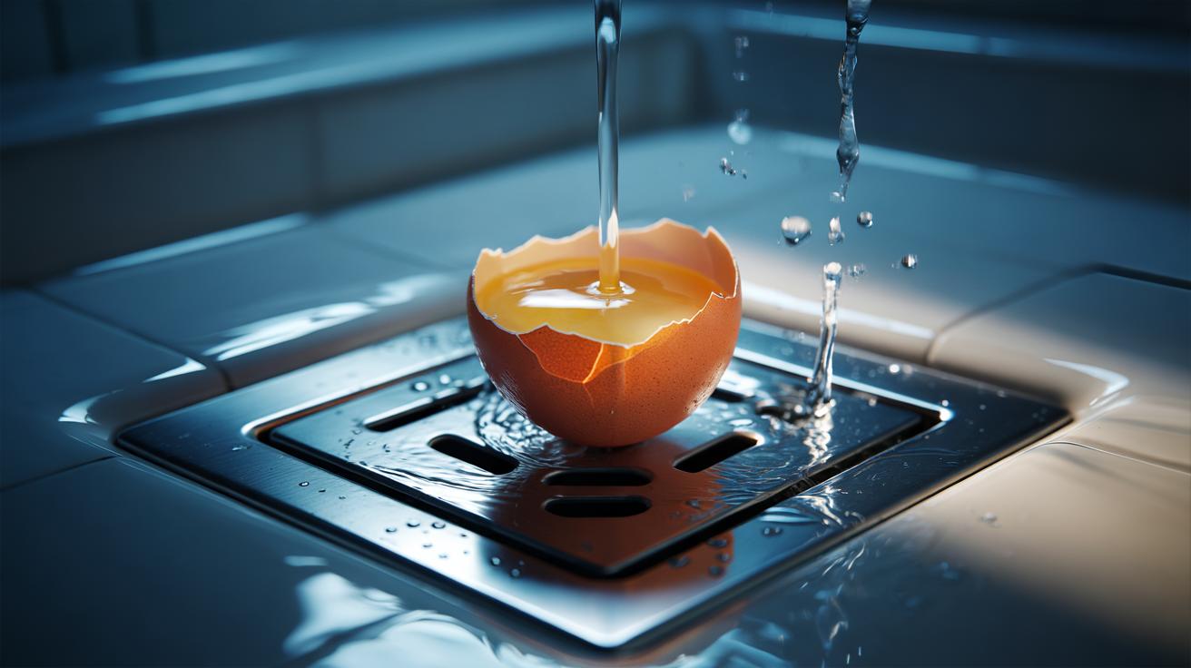 Eggshells prevent clogged drains — how simple shells trap hair and ...
