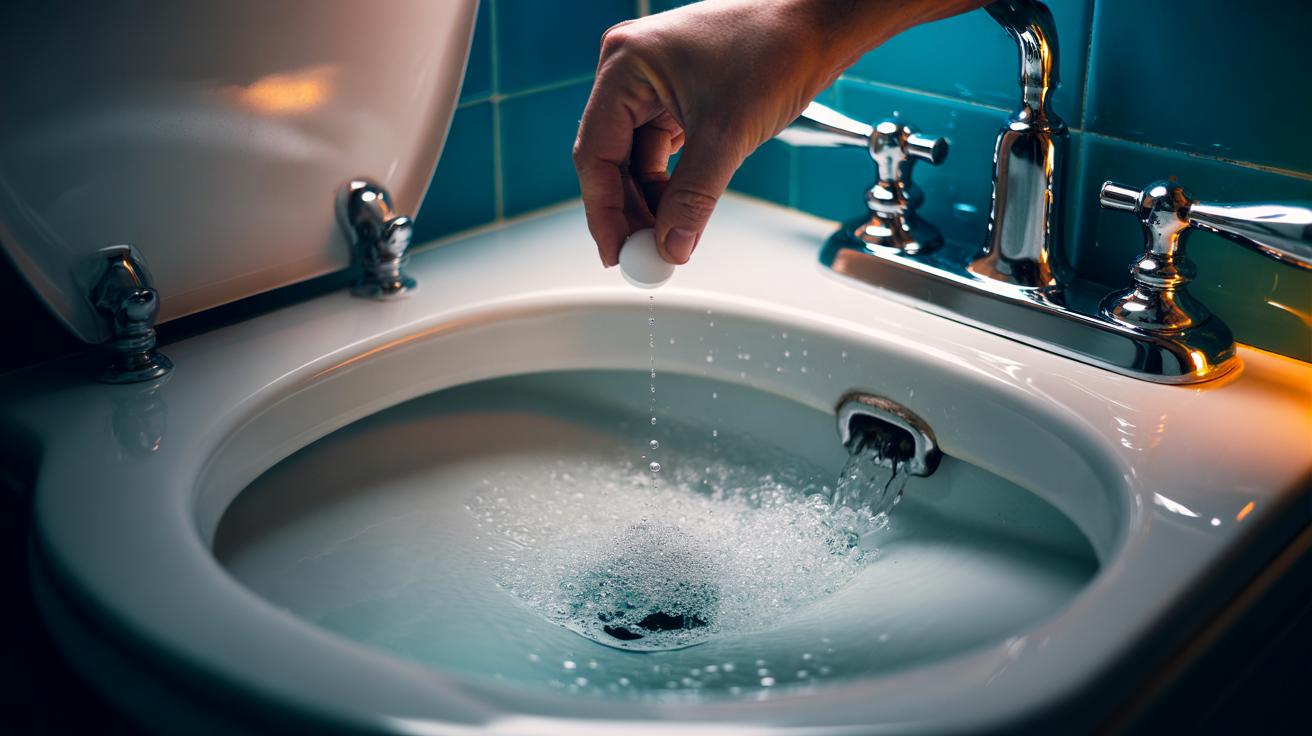 Plumbers beg you to drop an Alka-Seltzer tablet in the toilet tank ...