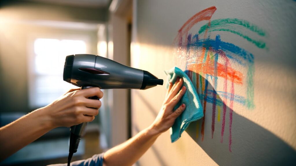 Remove Crayon Marks with Hairdryer: how it vanishes in 30 seconds ...