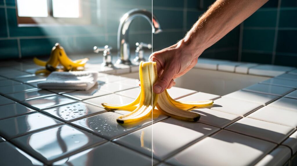 Sparkling Tiles Instantly: How a Banana Peel Cleans in 2 Minutes ...
