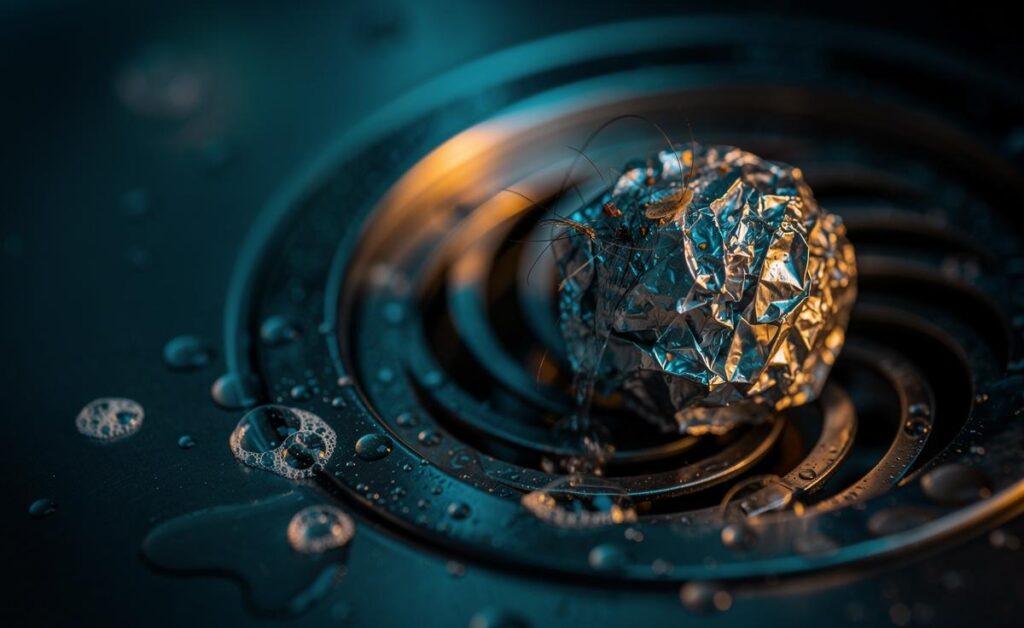 Unclog Drains with Aluminium Foil: How Ball-Shaped Plug Traps Debris ...